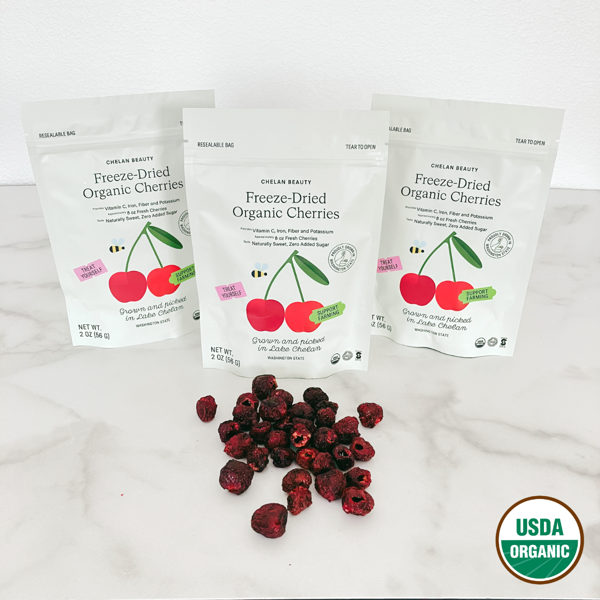 Organic Freeze-Dried Cherries at Chelan Ranch | Pick up at Chelan Ranch