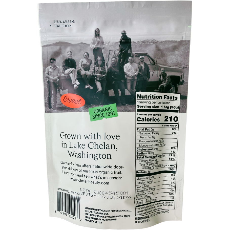 Organic Freeze-Dried Cherries at Chelan Ranch | Pick up at Chelan Ranch